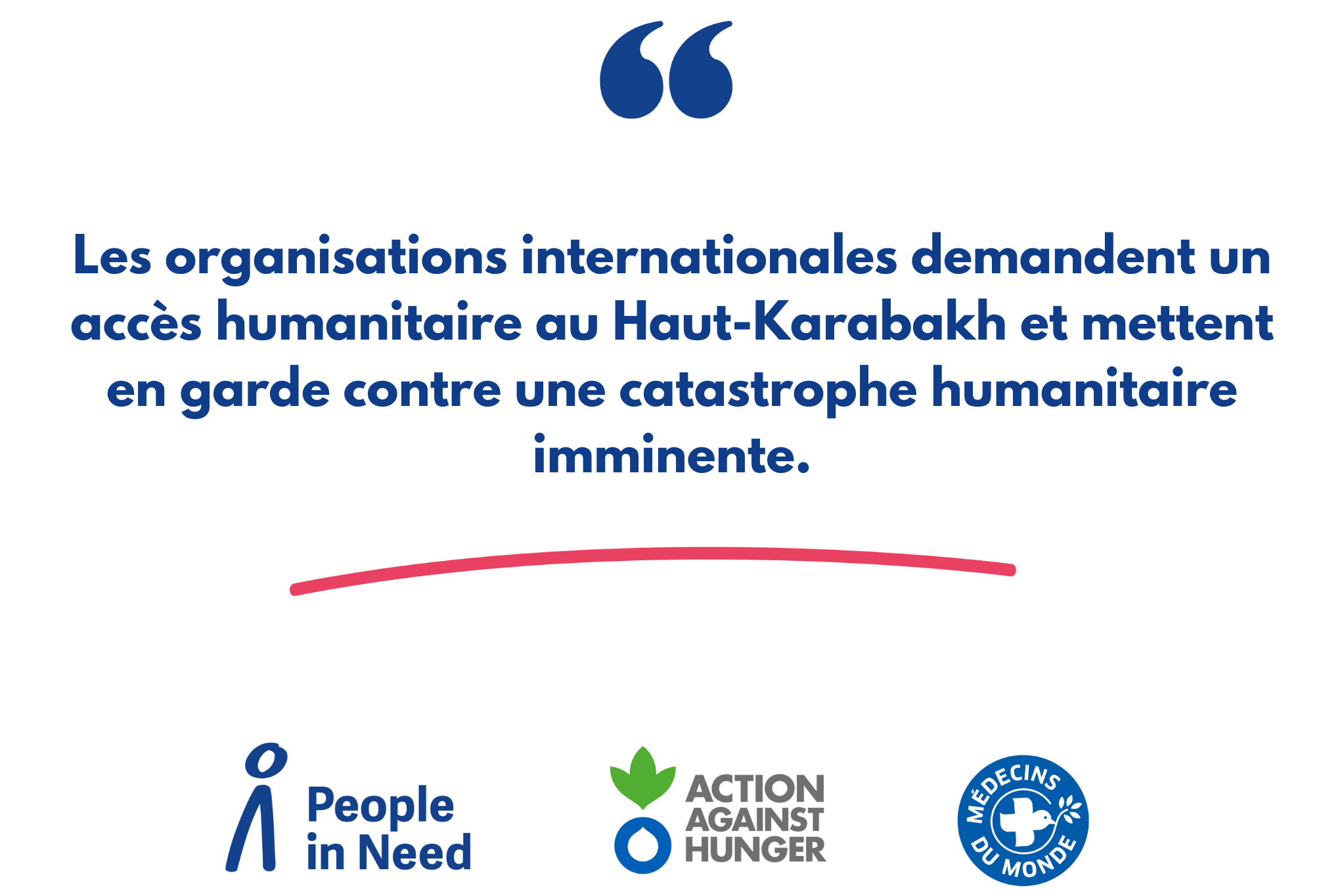 Trois organisations humanitaires internationales demandent un accès ...